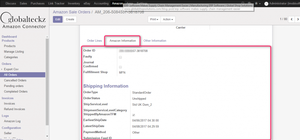 Odoo Amazon Connector Odoo Integration With Amazon Odoo Amazon