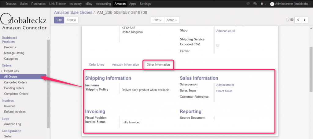 Odoo Amazon Connector Odoo Integration With Amazon Odoo Amazon
