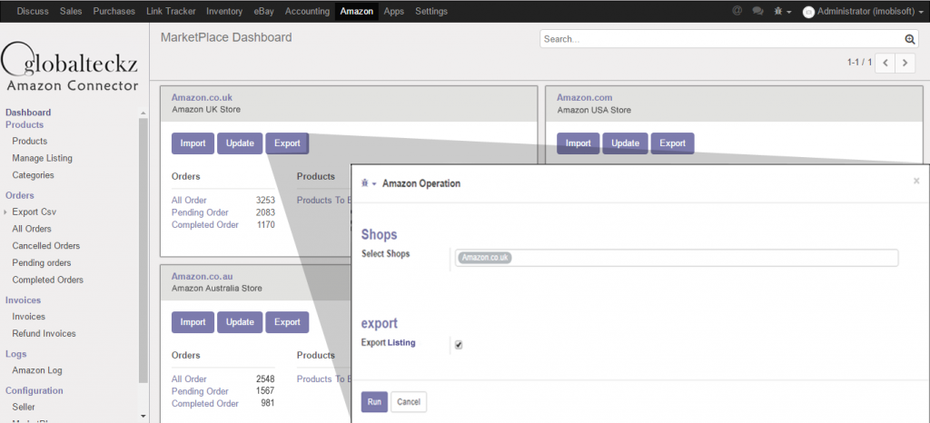 Odoo Amazon Connector Odoo Integration With Amazon Odoo Amazon