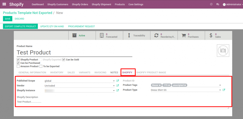Odoo Shopify Connector | Extension | Bridge| Integration by Globalteckz