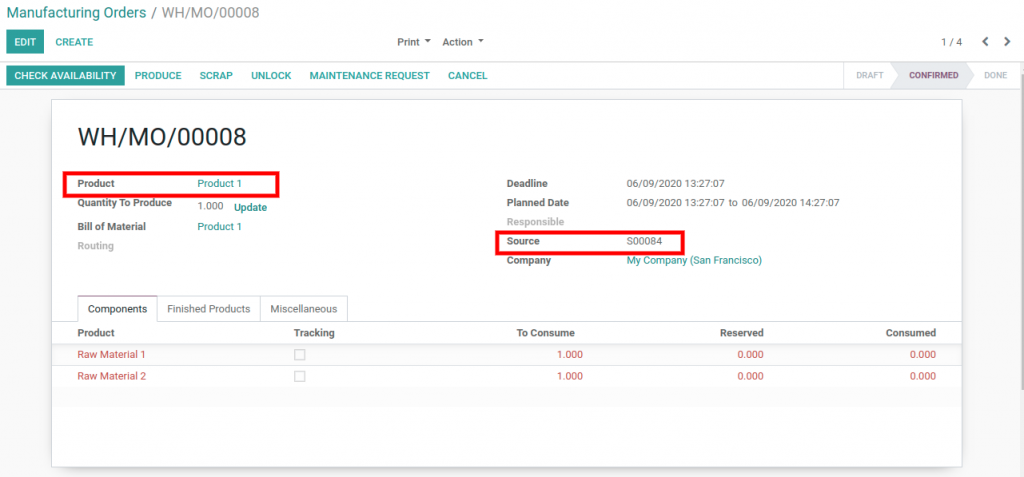 Creating Manufacturing Order from Sales Order in Odoo ERP - Globalteckz