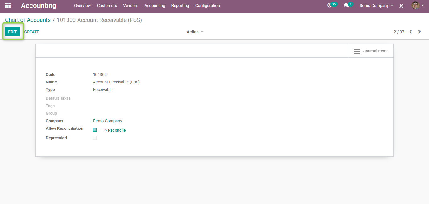 Odoo Chart of Accounts | Configuration | Set up - Globalteckz