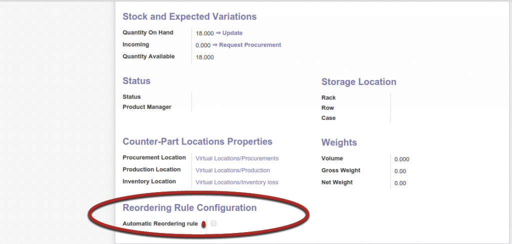 Automatic Reordering Rule - Globalteckz