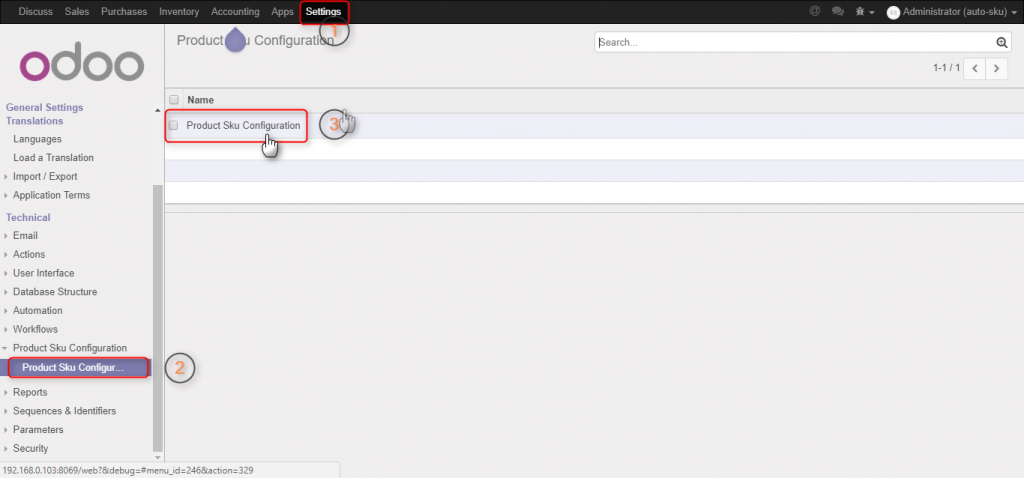 Odoo Auto generate Product Auto SKU - Globalteckz