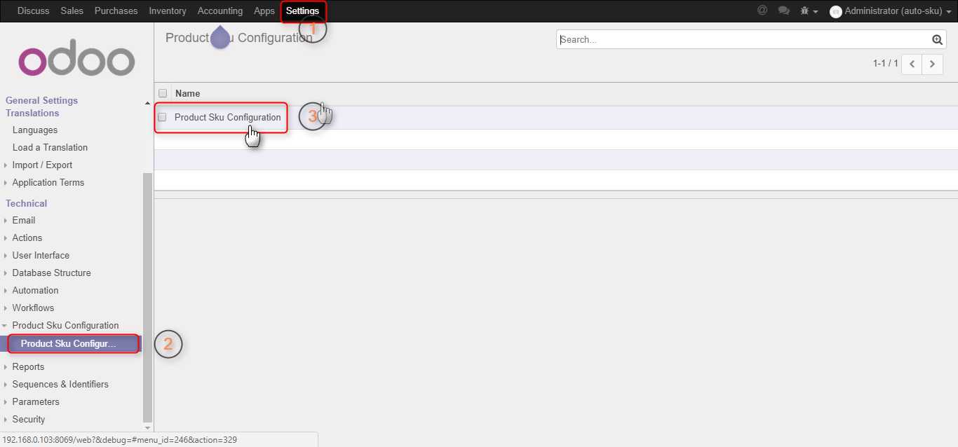 Odoo Auto generate Product Auto SKU - Globalteckz