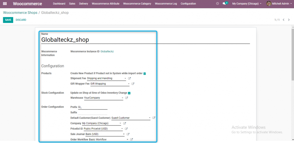 Odoo Woocommerce Connector Extension Bridge Plugin
