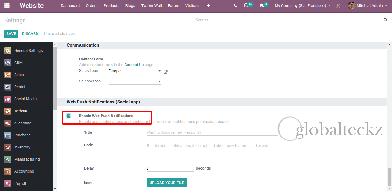 Odoo Social Marketing - Globalteckz