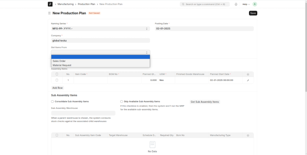 Erpnext Manufacturing Module Features Process Tutorial Globalteckz